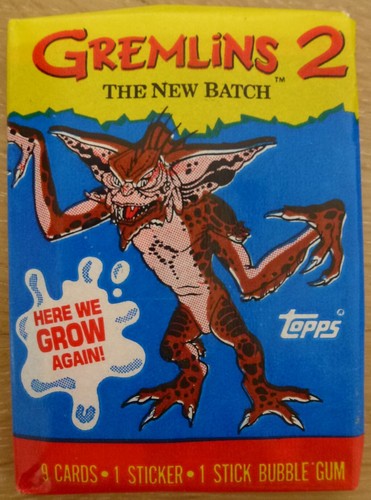 GREMLINS 2 The New Batch B 9 Cards 1990 TOPPS TCG Pochette Scellée ...