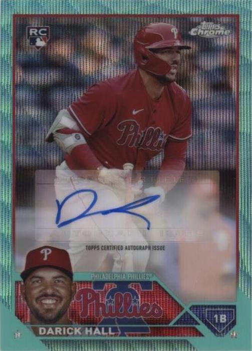 2023 Topps Chrome Update Series - Autographs Darick Hall #AC-DHA Aqua ...