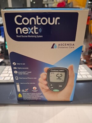 Contour Next Blood Glucose Monitoring System incl. 5 Lancets & Lancing ...