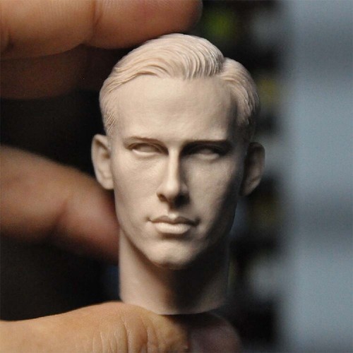 1/6 Unpainted Guard Soldier Aaron Head Sculpt Carved For 12'' Figure ...