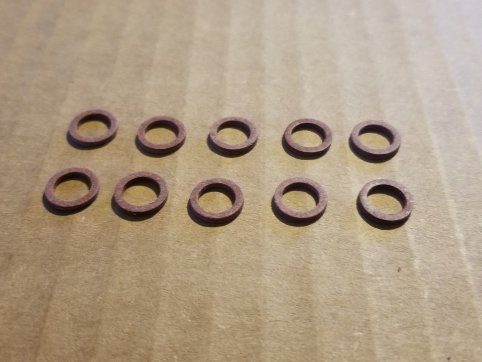 OMC J/E Lot of 10 Hi/Lo Speed Carb Needle Valve Fiber Washer Packing ...
