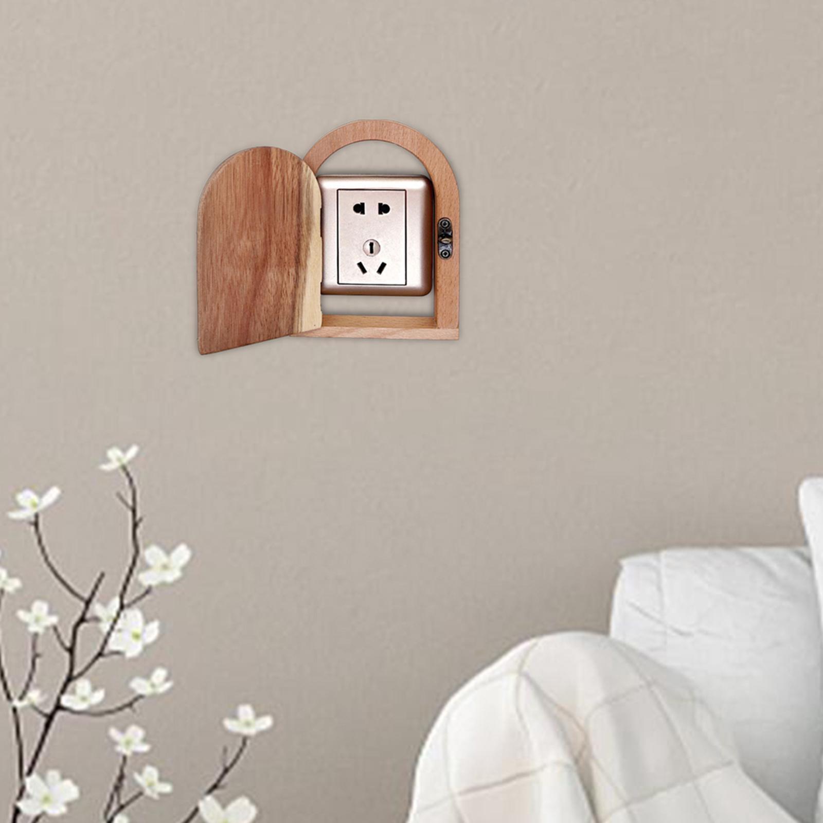 Outlet Covers Socket Cover Wooden Wall Socket Box Easy to | eBay UK