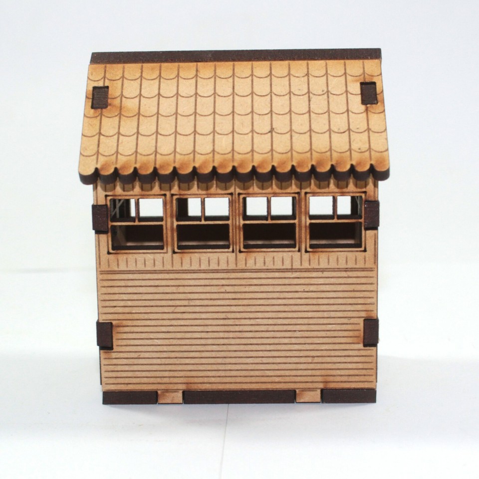 Model Railway Signal box building OO Gauge MDF Laser Cut flat packed ...