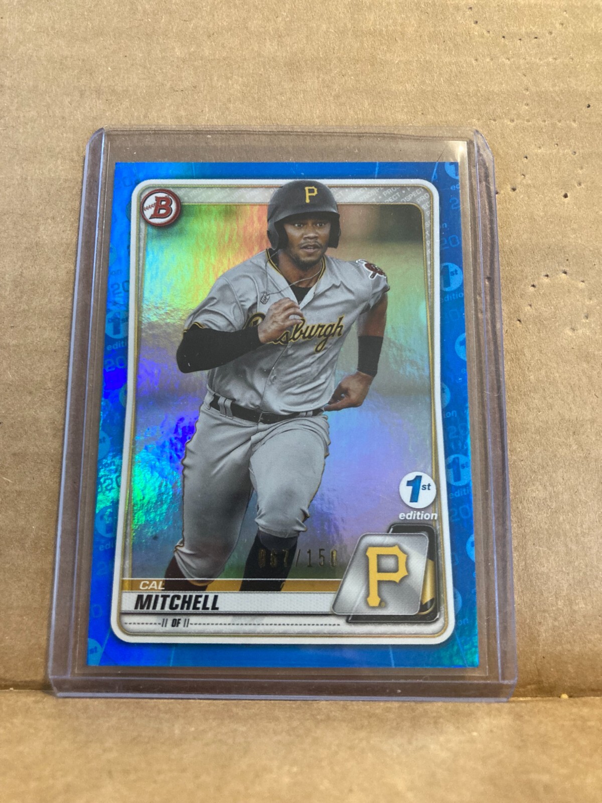 Cal Mitchell 2020 Bowman 1st Edition Blue /150 BFE-43 | eBay