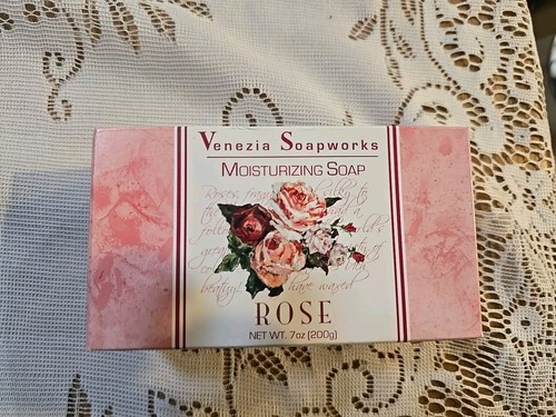 Rose Scented Large Bar Soap By Venezia Soapworks, Made In The USA! New In Box! 895697010100| eBay