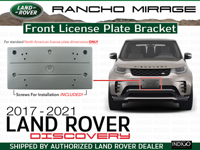 2017-2021 Land Rover Discovery Front Bumper License Plate Holder ...