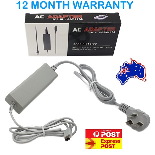 AC CHARGER / POWER SUPPLY LEAD - - for Nintendo Wii U GAMEPAD - - Free ...
