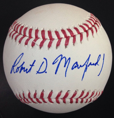 Robert D Rob Manfred Jr Signed Full Name Official MLB Baseball Auto ...