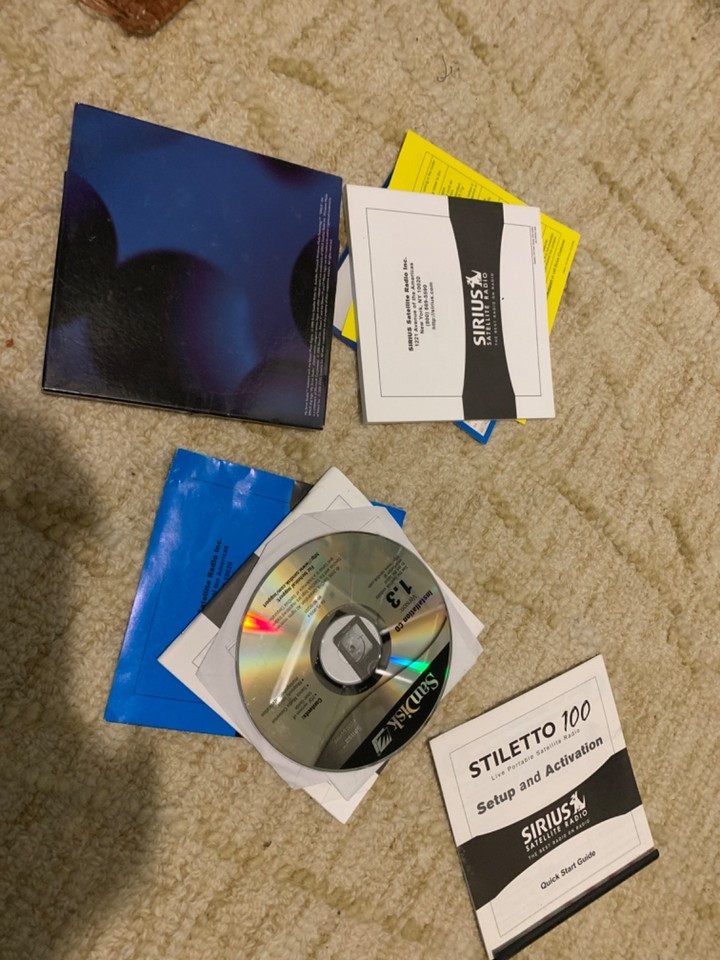 Sirius Stiletto 100 - SL100 - Missing Battery Comes With Lot Components ...