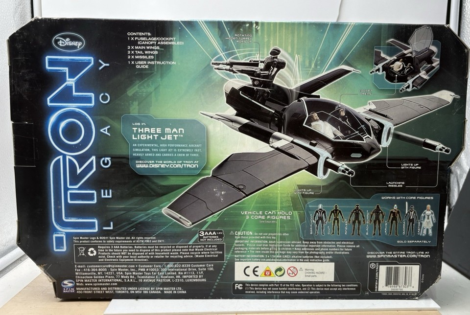 Tron Legacy 3 Man Light Jet Vehicle | For Use With 3 Core Action ...