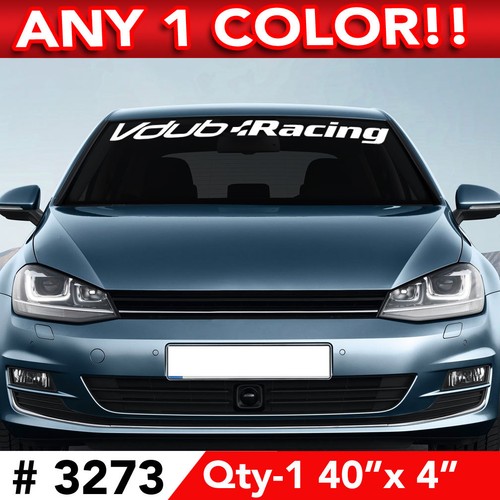 JETTA GOLF GTI VDUB Racing DECAL STICKER 40"w x 4" ANY 1 CLR | eBay