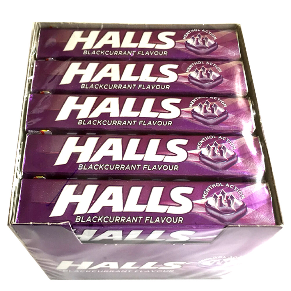 HALLS SWEETS CHERRY MENTHOL, HONEY - LEMON, COOLWAVE, MILD SPEARMINT ...
