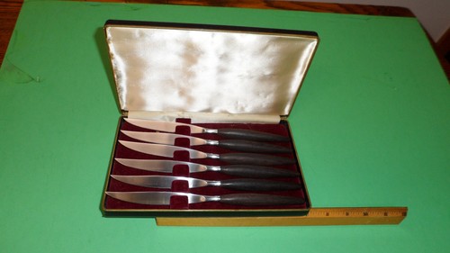 se of 6 steak knives made by peaso solingen germany in ob | eBay
