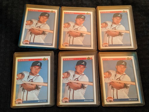 1991 6 Card Rookie Set Ryan Klesko 24 Upper Deck Mint Baseball Card MLB ...