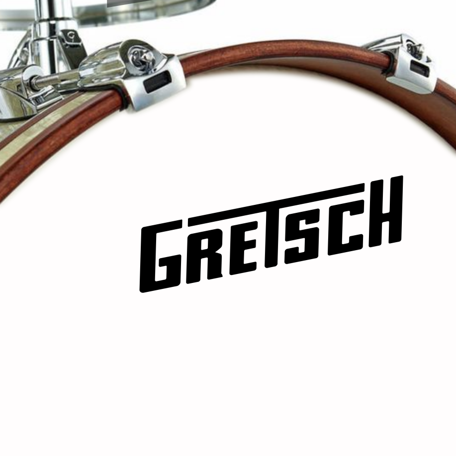 Gretsch Vintage Repro Logo collection. Adhesive Vinyl Sticker bass drum ...