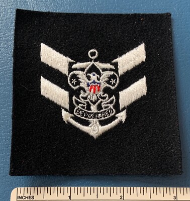 Vintage CREW LEADER Boy Sea Scout Felt Position PATCH BSA Uniform Badge ...