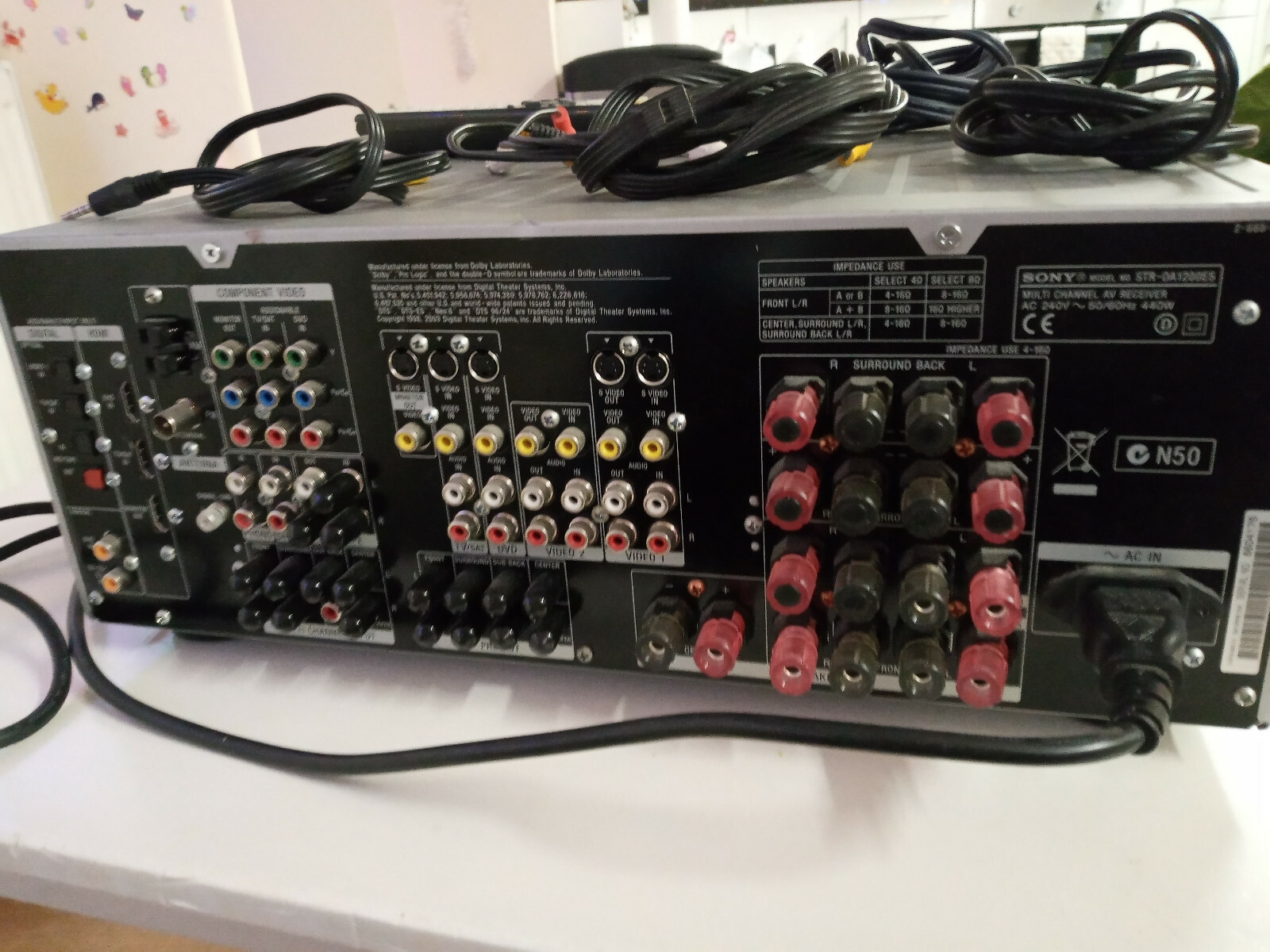 Sony DA1200ES Dolby 7.1 Home Cinema AV Receiver HDMI surround sound ...