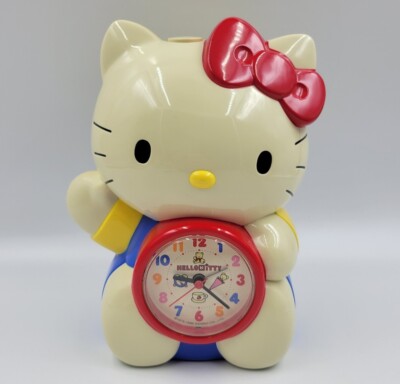 1990s Hello Kitty Talking Alarm Clock RARE Vintage 1996 Sanrio Clock ...