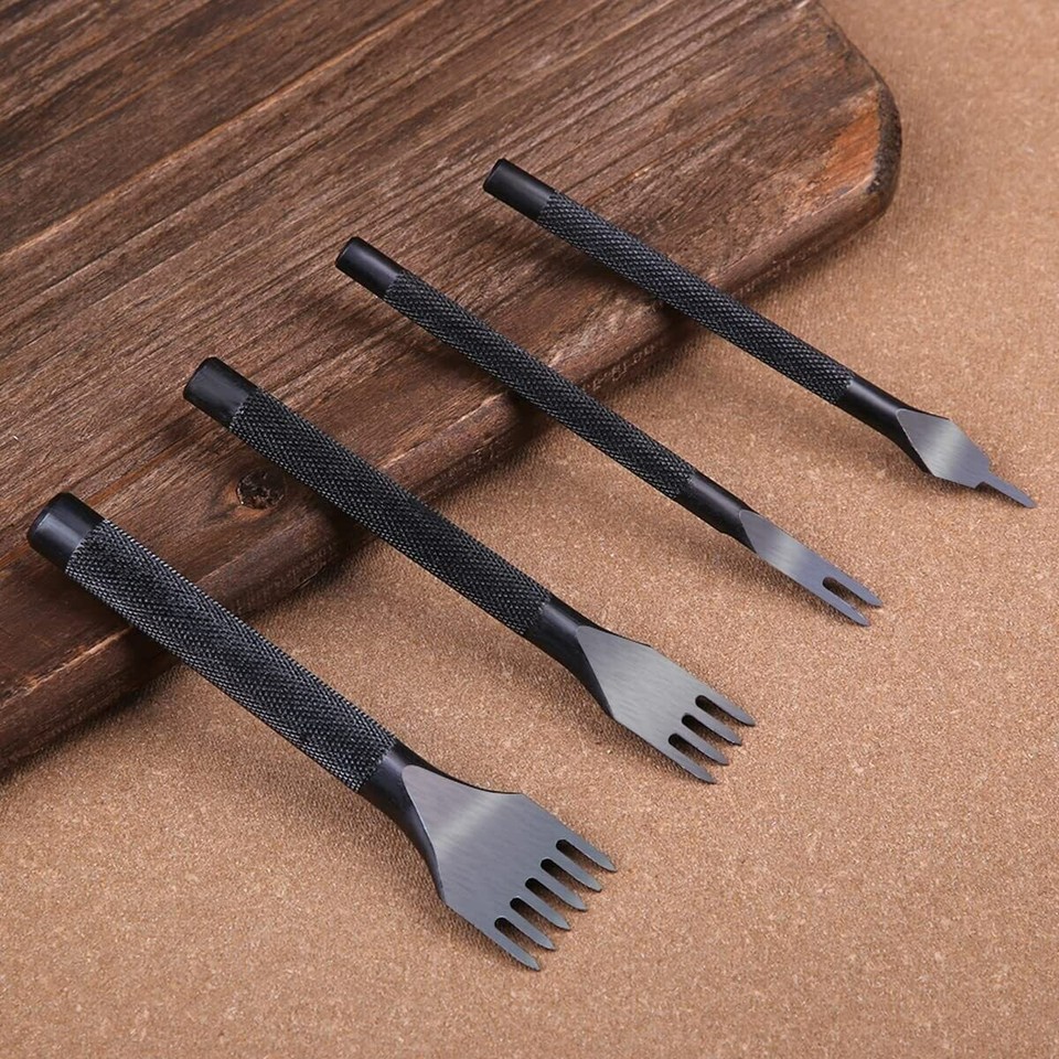 Leather Hole Punches Craft Tool 1/2/4/6 Prong DIY Diamond Lacing ...