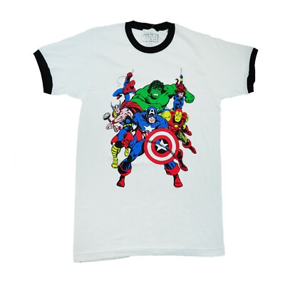 Avengers Ringer Marvel Comics Men's T-Shirt | eBay