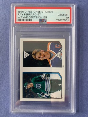 1986 O-PEE-CHEE WAYNE GRETZKY & RAY FERRARO #57/195 GEM MINT! PSA 10 1 ...