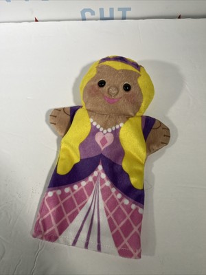 Princess Melissa & Doug Hand Puppet Pink Purple Plush Head Blond | eBay