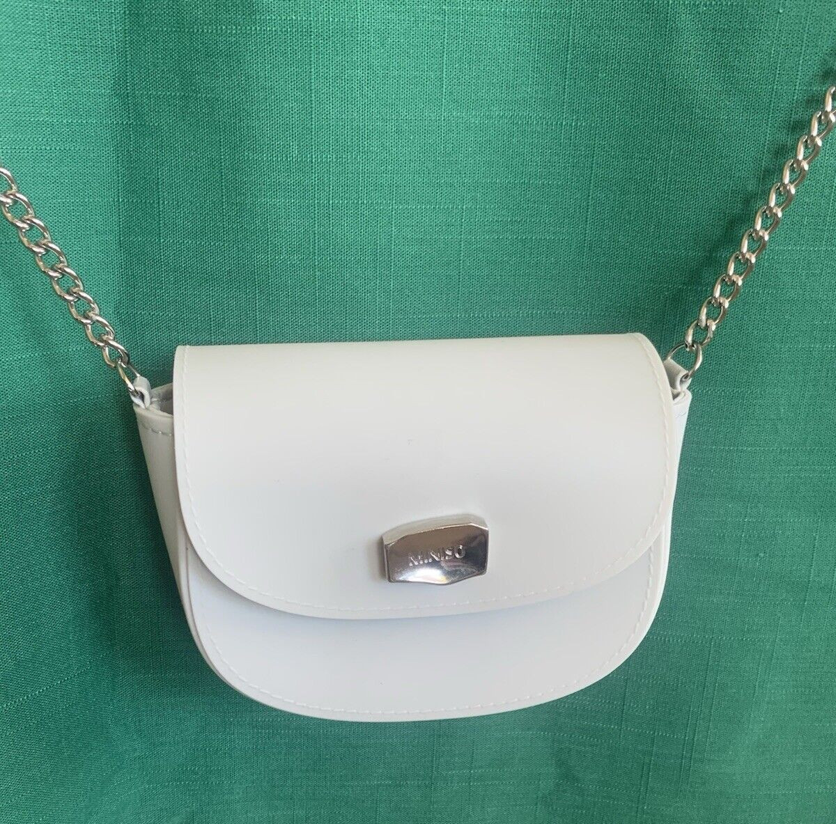 Miniso Off-White Silicone Mini Shoulder Purse Hand Ba… - Gem