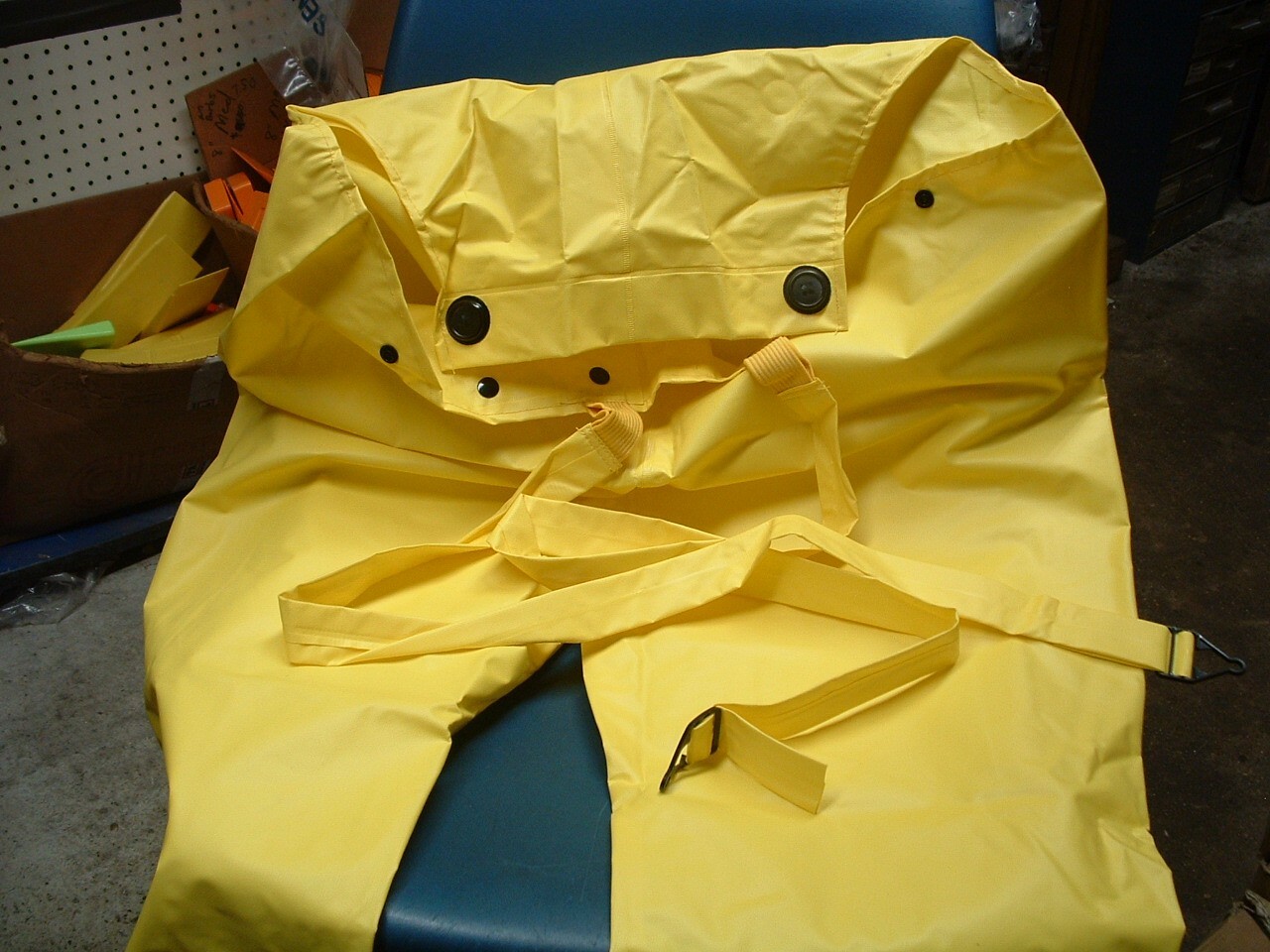 SET OF HD RAIN COVERALLS PVC/NYLON PROTECTIVE WATERPROOF SIZE L BY RAINFAIR | eBay