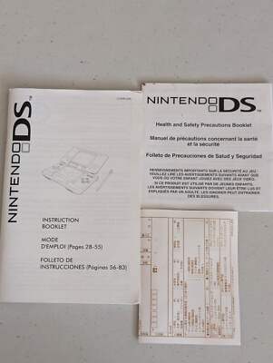 Nintendo DS Instruction Booklet, WiFi, Health And Safety ...