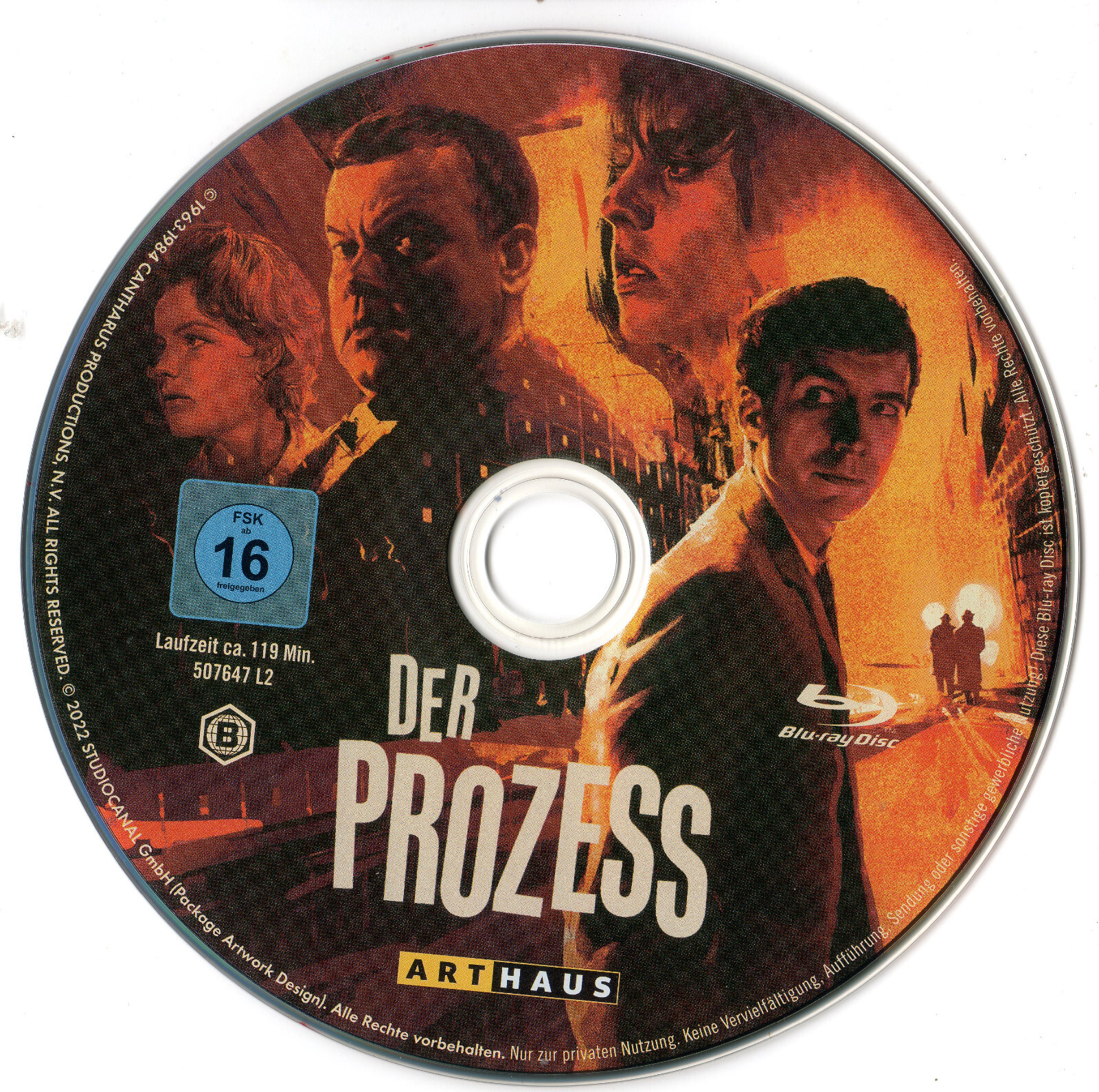 The Trial (Blu-ray, 1962) REGION B 4K SCAN REMASTERED ENGLISH DISC ONLY ...