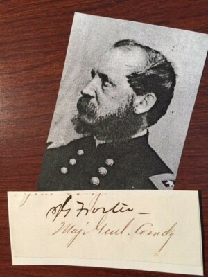GENERAL JOHN GRAY FOSTER SIGNED SLIP CIVIL WAR FORT SUMTER & MEX -AMER ...