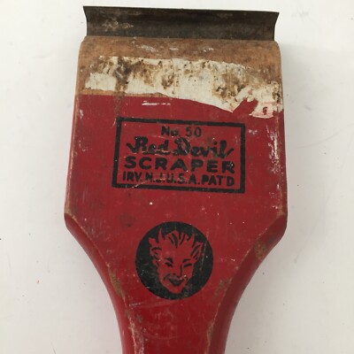 Vintage Red Devil Paint Scraper No. 50 Union, N.J. USA - Devil Graphic ...