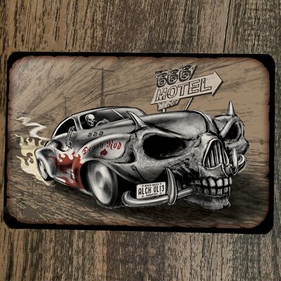 Death Valley Death Rod Route 666 Motel 8x12 Metal Wall Sign Garage ...