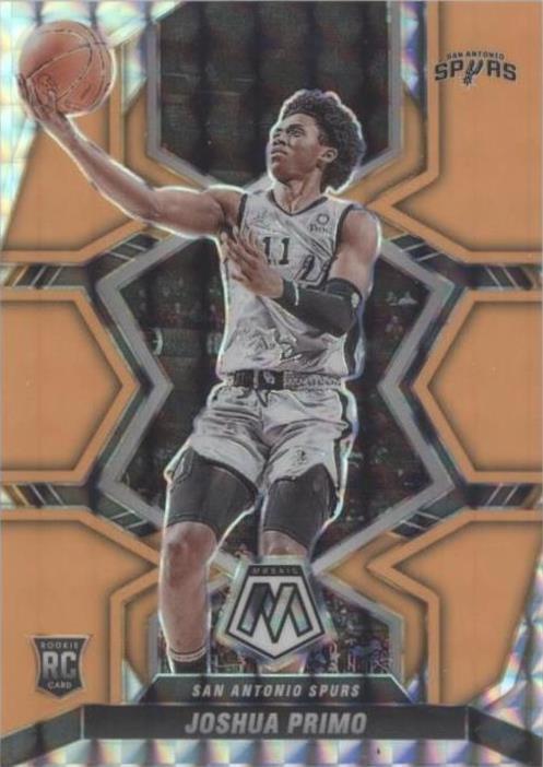 2021-22 Panini Mosaic - Rookies Joshua Primo #204 Fluorescent Orange ...