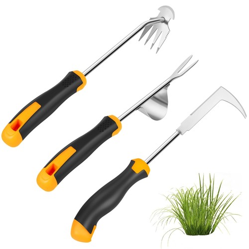 Garden Uprooting Weeding Tools - 3 Pack Hand Held Weeder Puller Tool ...
