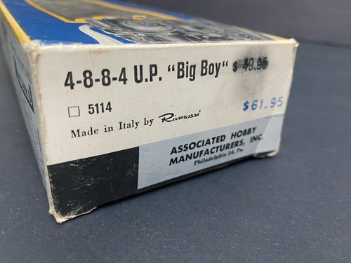 VINTAGE HO AHM by RIVAROSSI "Big Boy" #4005 - UNION PACIFIC - Orig Box ...