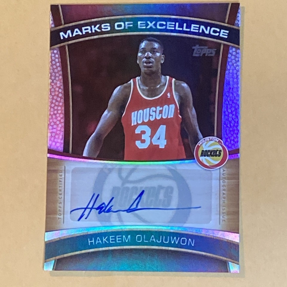 2025-26 Topps Basketball Hakeem Olajuwon Auto Marks Of Excellence ...