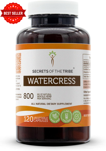 Watercress 120 Capsules, 800 Mg, Organic Watercress (Nasturtium ...