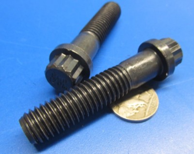 12 Point Flanged, Ferry Bolt, Steel, PT, 1/2"-13 x 2 1/4" Length, 10 ...