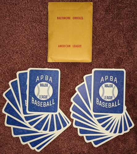 1985 APBA Baltimore Orioles MLB baseball card SET OF 20 true 1st ED1 | eBay