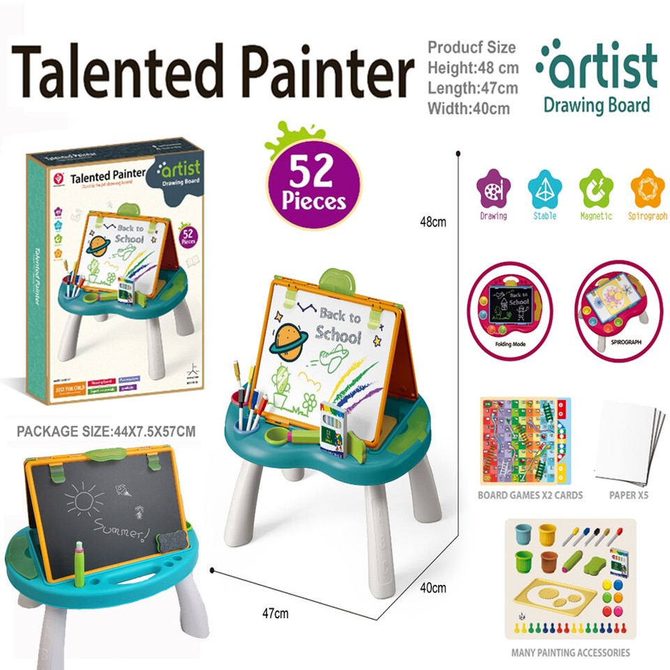 Magnetic Talended Painter Double Faced Drawing Board Art Painting Easel ...