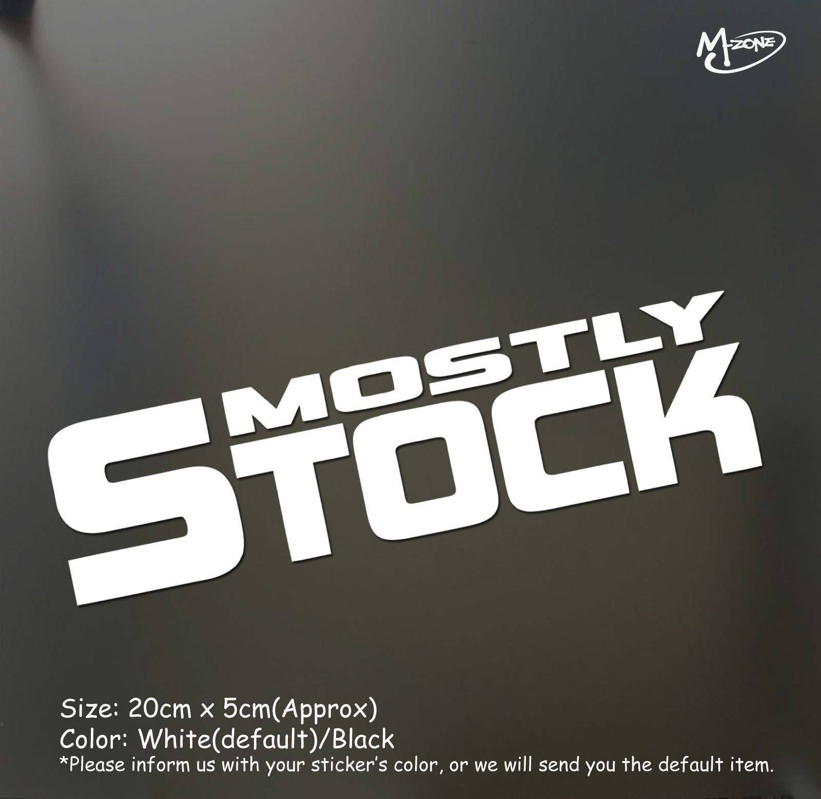 Mostly Stock Car Decal Reflective Vinyl Sticker JDM Best Gifts- | eBay