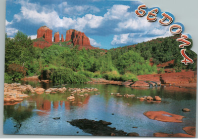 Vintage Postcard Cathedral Rock Sedona Arizona River | eBay