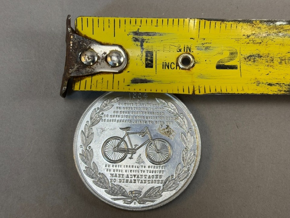 Rare Antique St Louis Missouri 1894 Lu-Mi-Num Bicycle Token 1st ...