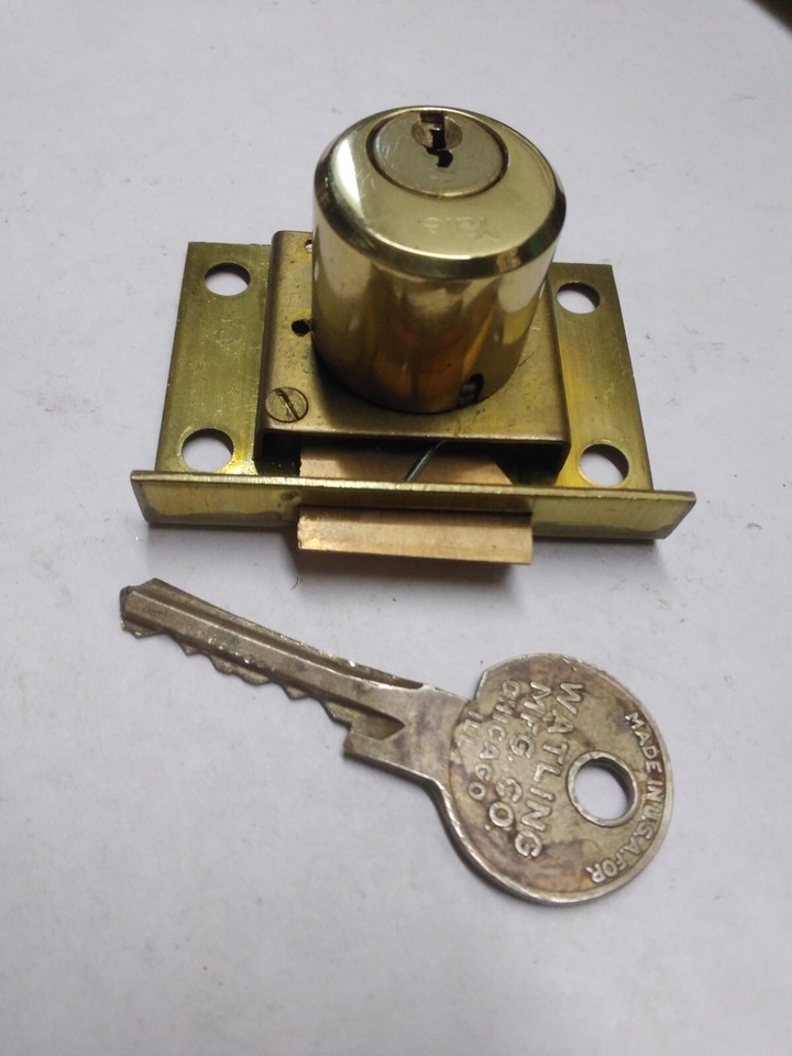 WATLING PENNY SCALE SLOT MACHINE FACTORY LOCK & KEY YALE TRADE ...