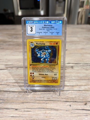 Pokémon TCG Machamp Base Set 8/102 Holo 1st Edition WotC CGC 3 | eBay