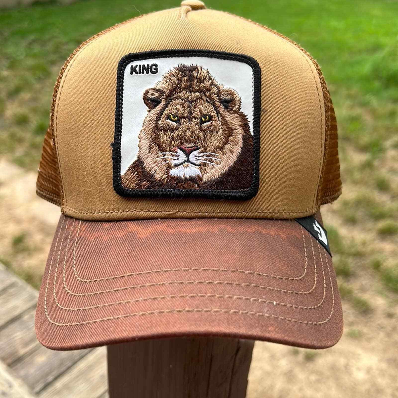 Goorin Bros Animal The Farm Trucker Baseball Snapback Hat Cap King Lion ...