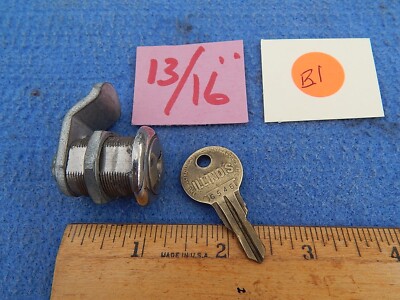 1950s Arcade Game Lock & Key ~ 13/16 inch Illinois Lock & key G 546 | eBay