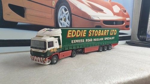 TEKNO MODELS - ERF CURTAINSIDE - EDDIE STOBART - 1/50 SCALE MODEL LORRY ...