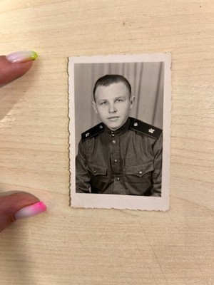 1960s Soldier Military Soviet army Small photo Old photo Vintage photo ...
